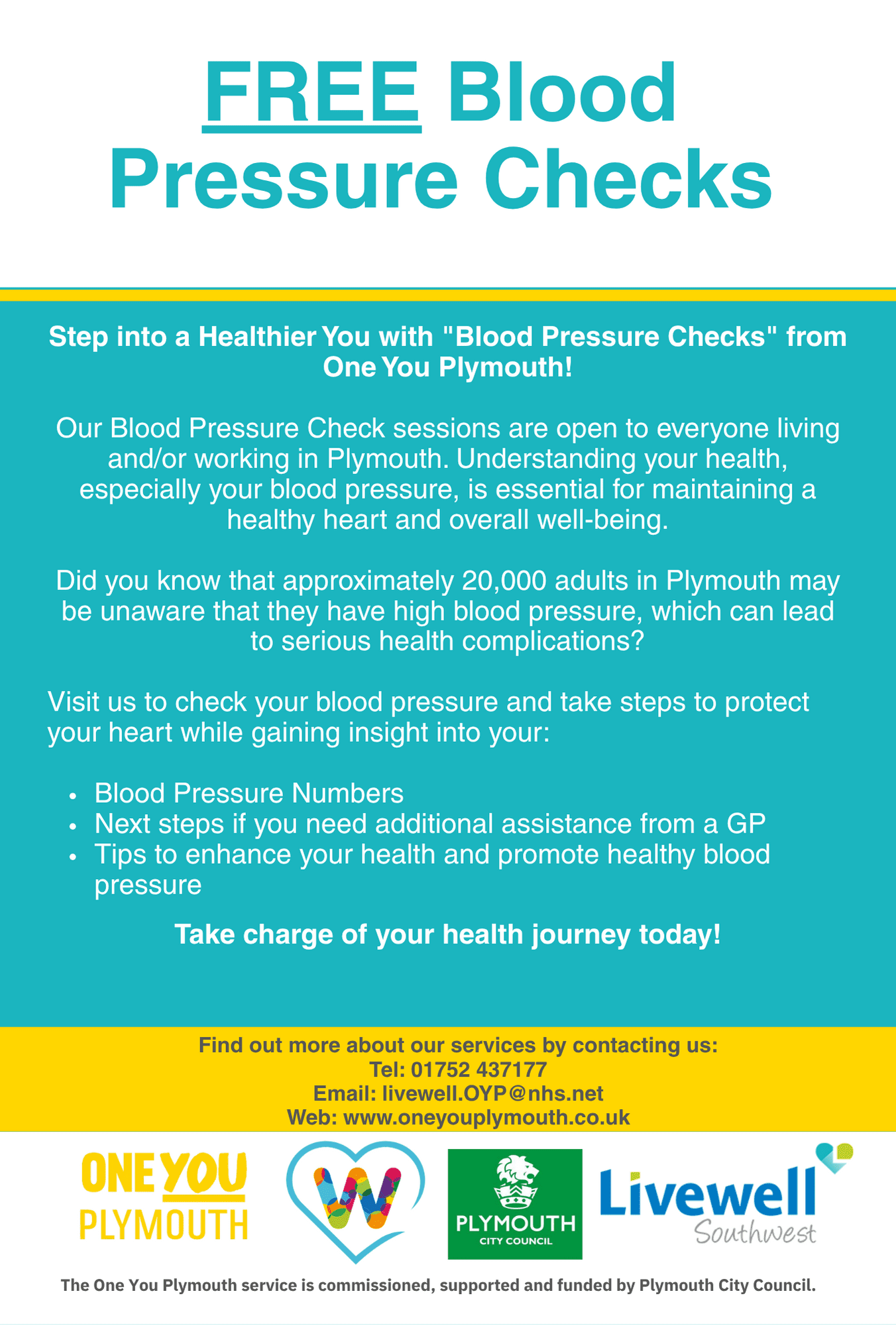 NHS Health Checks – One You Plymouth